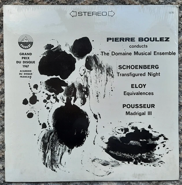&PIERRE BOULEZ CONDUITS Schoenberg, Eloy, Pousseur" Scellé 1968 EUR 6 ...