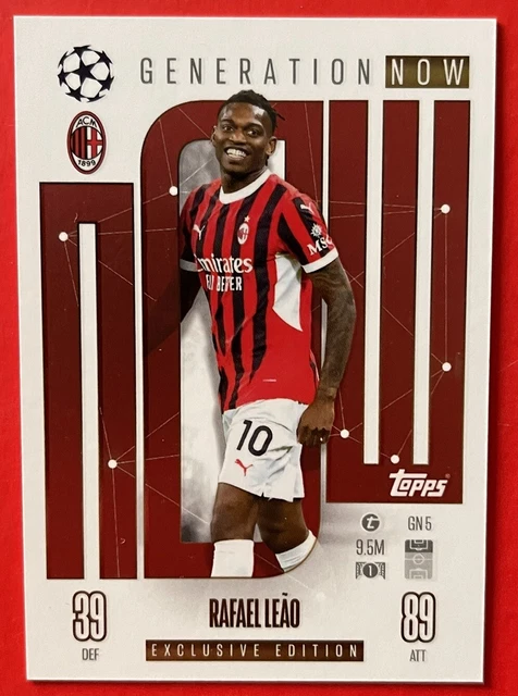 TOPPS MATCH ATTAX 2024-2025 Generation Now RAFAEL LEAO Card GN5 EUR 2 ...
