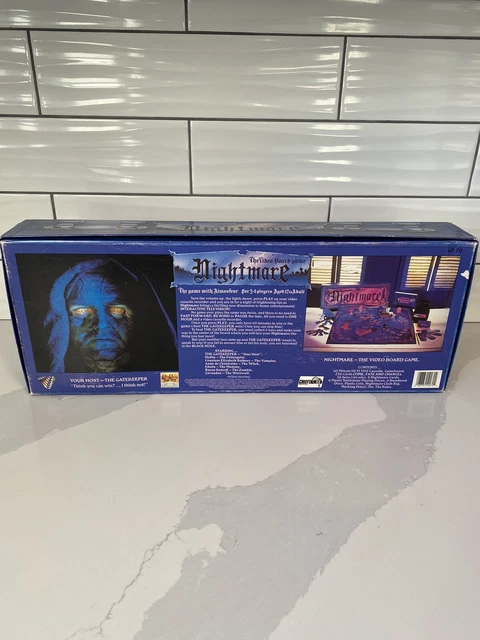 VINTAGE 1991 NIGHTMARE VHS Horror Board Game COMPLETE EXCELLENT ...