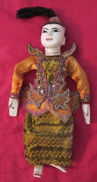 ANTIQUE/VINTAGE INDONESIAN WAYANG Wooden String Puppet £25.00 - PicClick UK