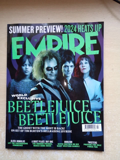 EMPIRE MAGAZINE JULY 2024 Beetlejuice, Alien:romulus, Twisters, Horizon ...