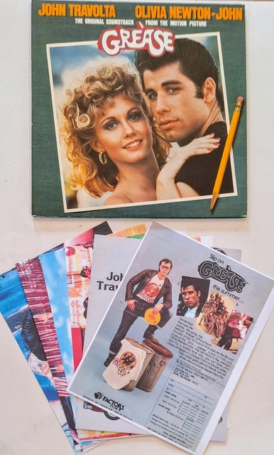 BANDE ORIGINALE GREASE double LP 1ère édition, 1978 sortie avec EXTRAS ...