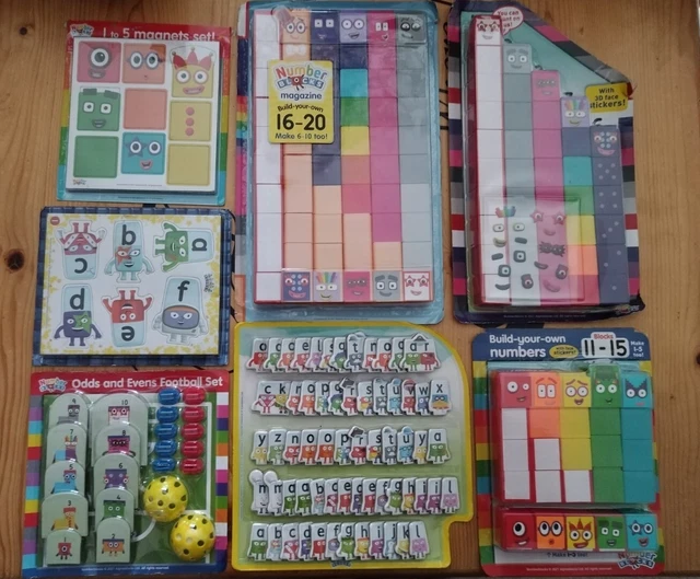 CBEEBIES NUMBER BLOCKS Collection with Alphablocks and Magnets £54.99 ...