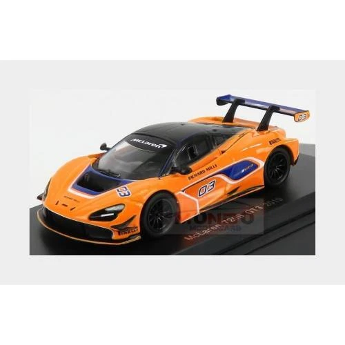 1:64 SPARK MCLAREN 720S Gt3 #03 Richard Mille 2019 Orange Blue Y175 ...