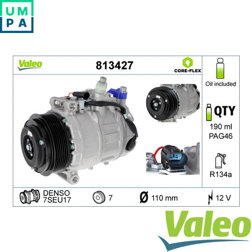 COMPRESSOR AIR CONDITIONING 813427 FOR MERCEDES-BENZ S-CLASS ...