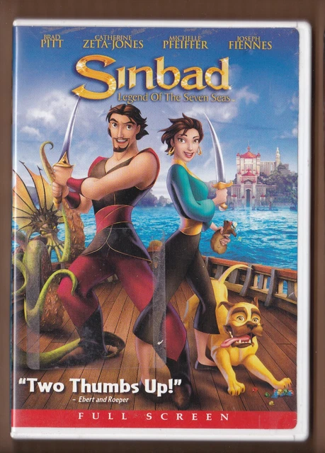 SINBAD LEGEND OF The Seven Seas DVD Full Screen Pitt + Zeta-Jones ...