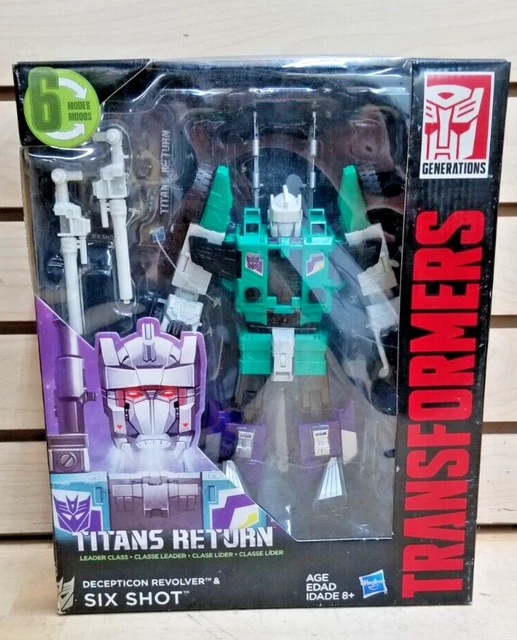 HASBRO TRANSFORMERS TITANS Return Decepticon Revolver and SIX SHOT ...