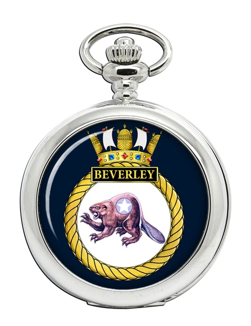 HMS BEVERLEY, REALE Blu Scuro Orologio da Tasca EUR 44,66 - PicClick FR