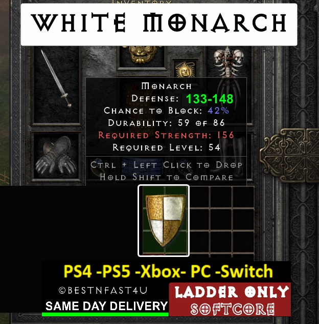 S4 LADDER - White Monarch for spirit PC-XBOX-PS4-PS5-SWITCH Diablo 2 ...
