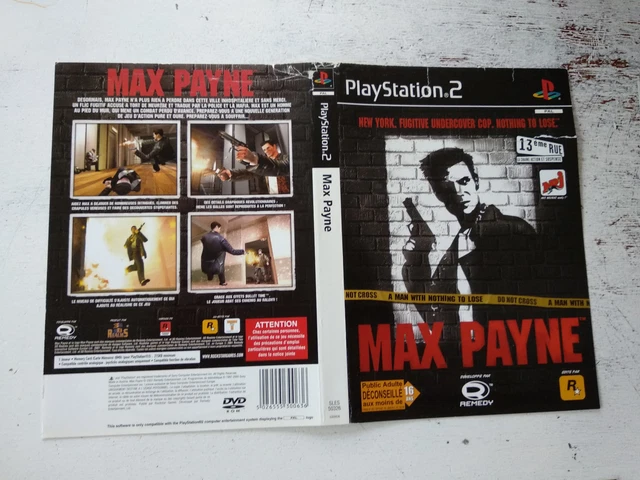 JAQUETTES/FRONT-BACK COVERS MAX Payne 1 Sony Playstation PS2 FR EUR 3 ...