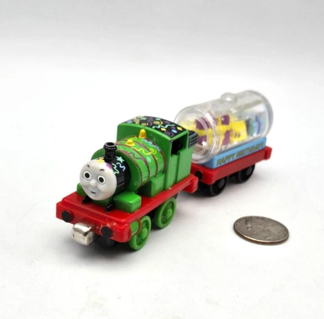 THOMAS FRIENDS TAKE Play Along Diecast Train Tank Happy Birthday Percy ...