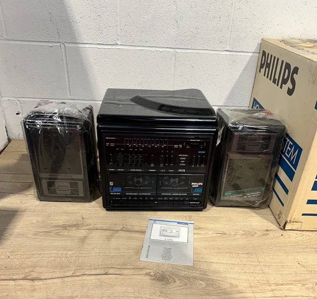 VINTAGE PHILLIPS F1275 Stereo System - Boxed With Speakers - Unused ...