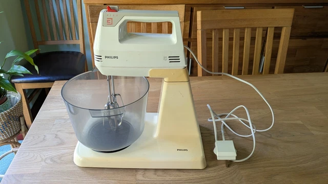 VINTAGE RETRO PHILIPS HR1480/C Food Mixer Full Working Condition ...