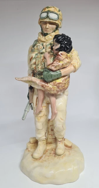 PEGGY DAVIES KEVIN Francis In The Arms Of A Hero figurine Ltd Ed 89 of ...