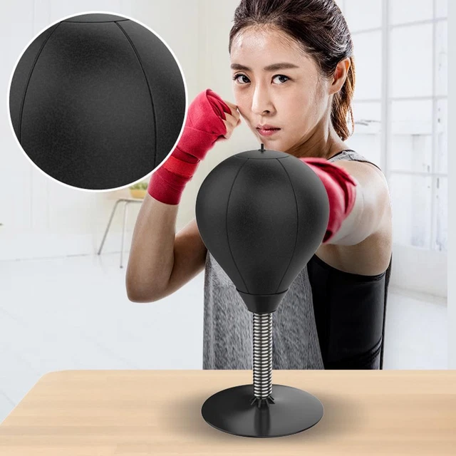DESKTOP PUNCH PUNCHING Speed Ball Stress Buster Freestanding Bag Boxing ...