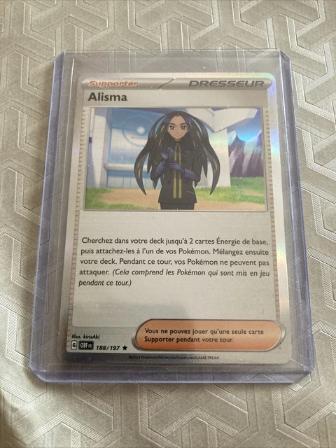 CARTE POKÉMON ALISMA 188/197 HOLO RARE FLAMMES OBSIDIENNES EV3 FR NEUF ...