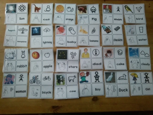SET OF 45 communication cards Makaton/SEN /Autism/PECS nouns £13.50 ...