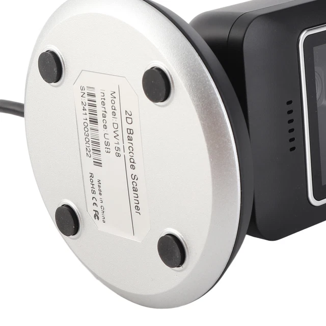 2D HANDS FREE Barcode Scanner QR Barcode Omnidirectional USB Wired ...