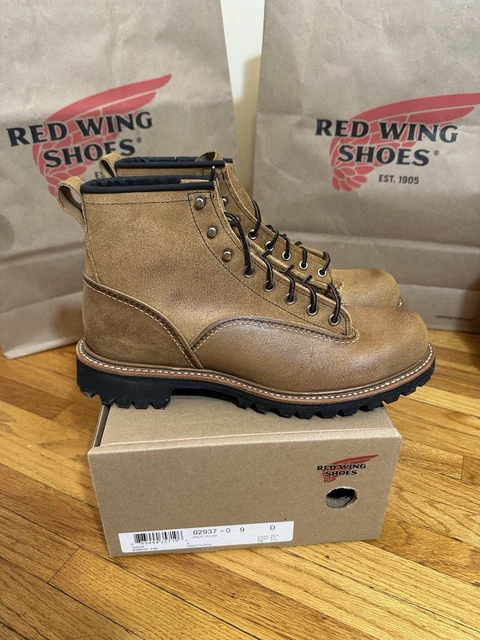 RED WING 2937 Lineman Hawthorne Muleskinner Suede Vibram Lug Sole US ...