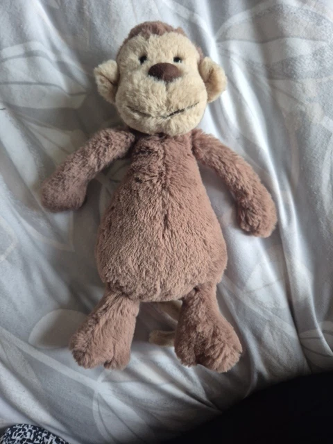 JELLYCAT RETIRED AND rare Bashful Monkey Plush Small Mini , good ...