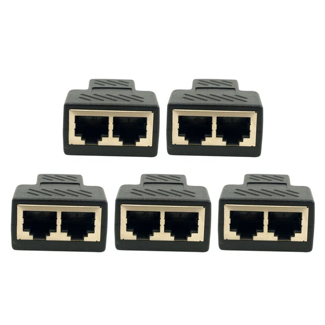5 PCS TÊTE De Té Rj45 Connecteur Ethernet Répartiteur Réseau EUR 17,89 ...