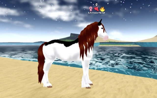 WILD HORSE ISLANDS Roblox Black Splash Overo Friesian 😄 £13.00 ...