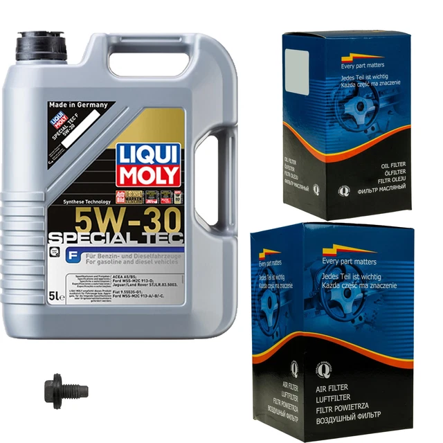 KRAFT INSPECTION SET 5 L Huile Liqui Moly Spécial Tec F 5W-30 pour Ford Fiesta EUR 89,02 ...