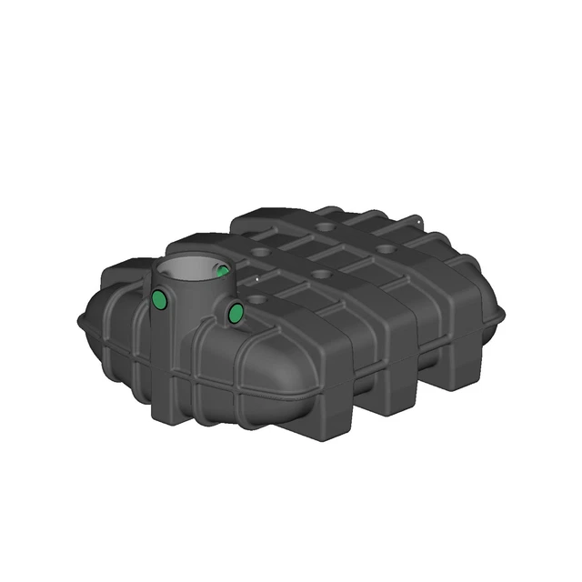 ZISTERNE 2500 LITER Flachtank Regenwassertank Erdtank flach Wassertank ...