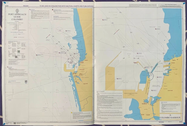 ADMIRALTY 8022 PORT APPROACH GUIDE COLOMBO CHARTS MAP NAUTICAL MARITIME ...