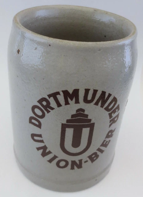 MASSKRUG DORTMUNDER UNION Bier 0,5L Dortmund Bierkrug Steinkrug Actien ...