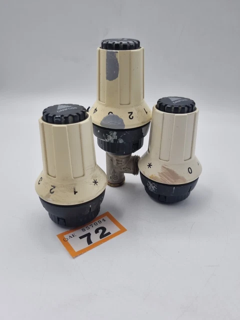 DANFOSS RADIATOR THERMOSTATIC Valves Sensor Heads JOB LOT x3 LOT OAE72 ...