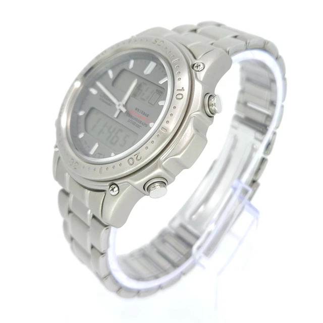NOS CASIO LIS-007 Titanium Lineage Db20 Ana-Digi Vintage Digtal Watch ...