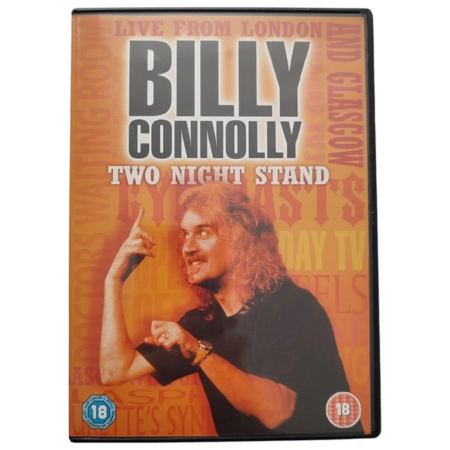 BILLY CONNOLLY TWO Night Stand DVD UK Scotland Tour Live The Big Yin ...