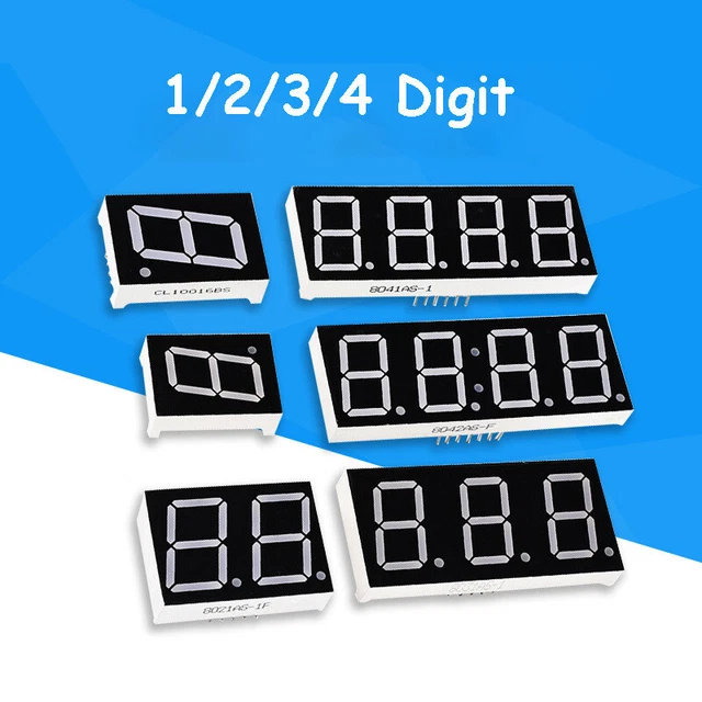 DIGITAL TUBE LED Display Module 1/2/3/4 Digit 7 Segment For Arduino ...