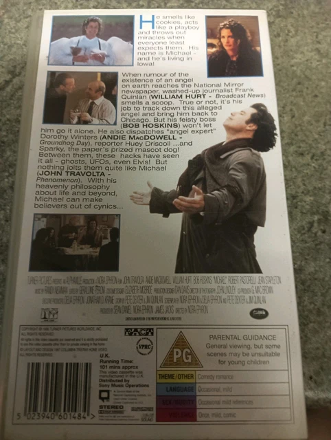 MICHAEL (JOHN TRAVOLTA) VHS Tape. £4.37 - PicClick UK