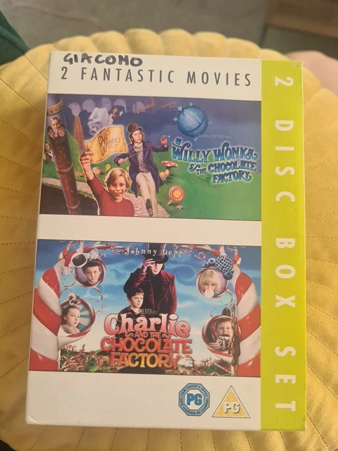 WILLY WONKA / Charlie and the Chocolate Factory 2 DVD Lot - 1971 ...