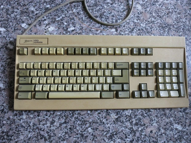 ZENITH DATA SYSTEMS ZKB-2 Keyboard Green Alps with 5 Pin Connector $51. ...