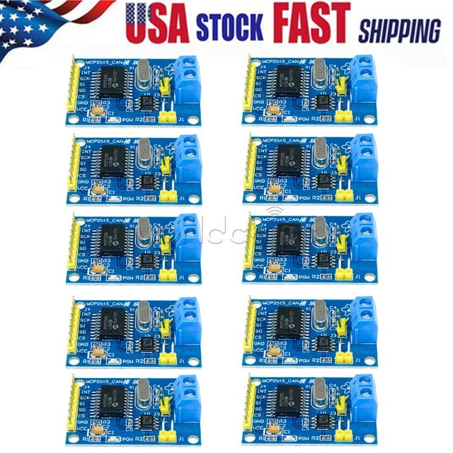 1-10PIECE MCP2515 CAN Bus Module TJA1050 Receiver SPI Module For ...