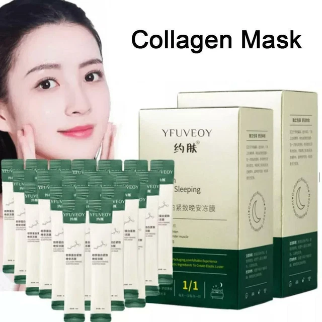 40 KOREAN COLLAGEN Firming Mask Hydrating AntiAging Firming Face Mask ...