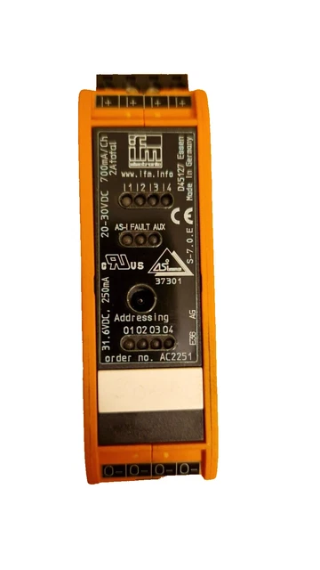 IFM ELECTRONIC AC2251 AS-Interface control cabinet module SmartL25 4DI ...