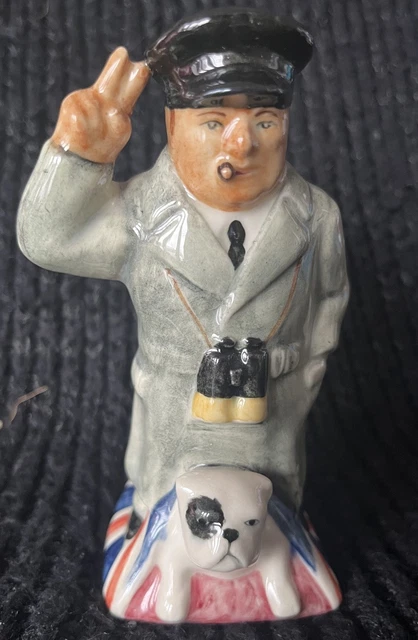 KEVIN FRANCIS MINI Standing Winston Churchill Toby Jug Ltd. Edition 897 ...