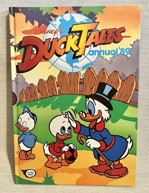 DISNEY DUCK TALES Annual 1989 80s Childrens Book Rare Unclipped Donald ...