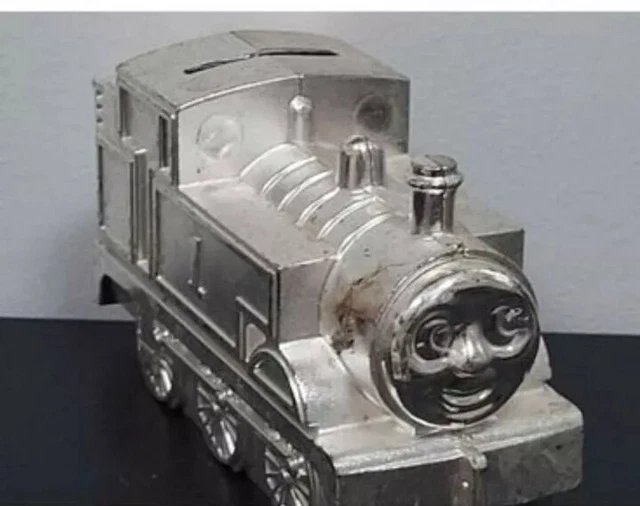 VINTAGE 1994 THOMAS The Tank Engine Silver Coloured Money Box £14.00 ...