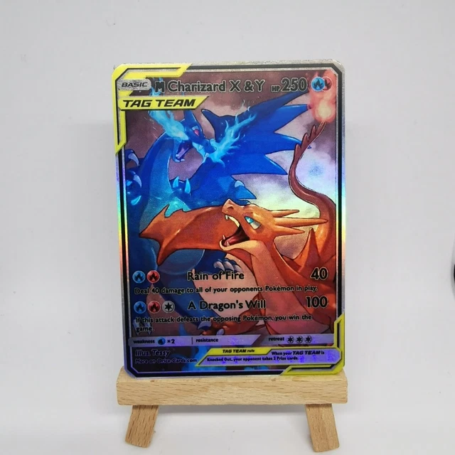 CHARIZARD X & Charizard Y - Tag Team - Custom Pokemon Card EUR 8,90 ...