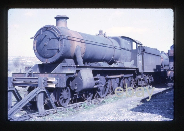 ORIGINAL 35MM SLIDE - Hall Class 7927 at Woodhams, Barry Scrapyard - 4. ...