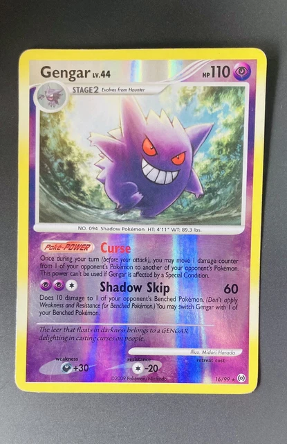 POKEMON JCG - Gengar 16/99 Reverse Holo Rare - Platinum Arceus 2009 EUR ...