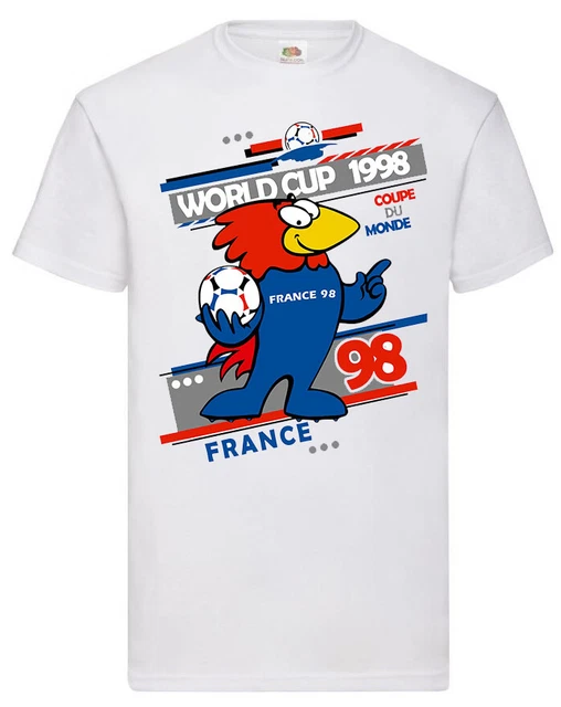 FRANCE 98 CLASSIC Retro Football Soccer T Shirt For World Cup Fans EUR 8,41 - PicClick FR