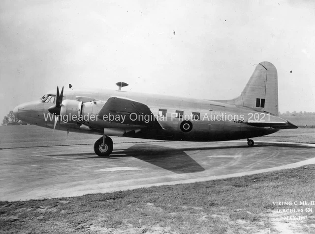 VICKERS VIKING - Original Aviation Photo-Moyes & Bowyer Collections £1. ...