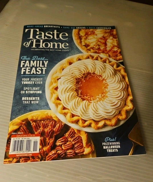 2025 FALL, TASTE Of Home Magazine, Newly Released, "The Best Family ...