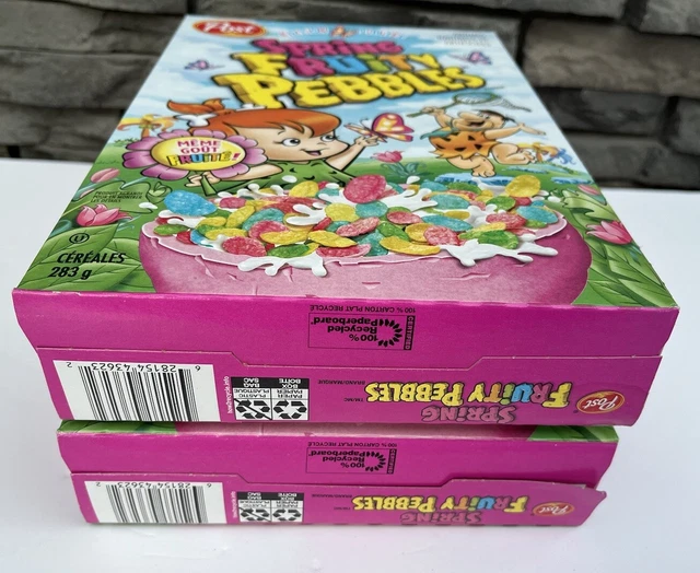 POST SPRING FRUITY Pebbles Cereal Limited Edition 2 Boxes 10 Oz 2024 ...